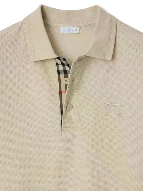 Burberry Cotton Polo Shirt - Neutrals