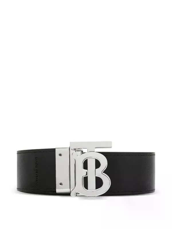 Burberry Reversible Check Tb Belt - Neutrals