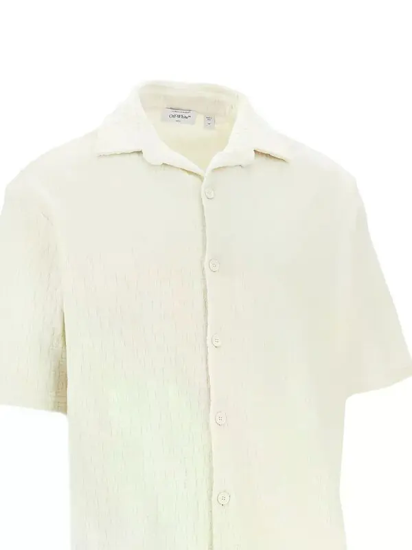 Off-White Cotton Pattern Shirt