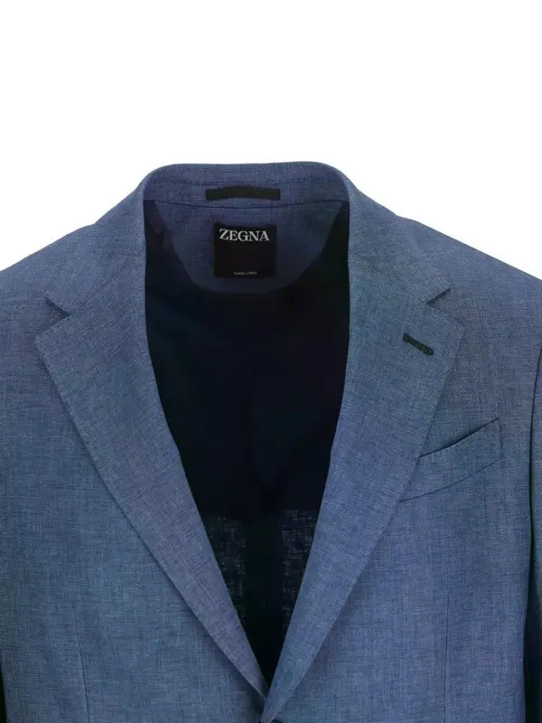 Zegna Single-breasted Linen Blazer