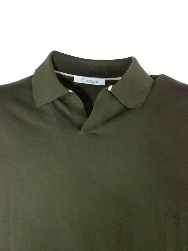 CRUCIANI Collared T-shirt - Green