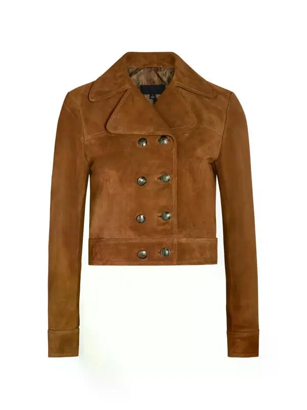 NILI LOTAN Double-breasted Leather Jacket