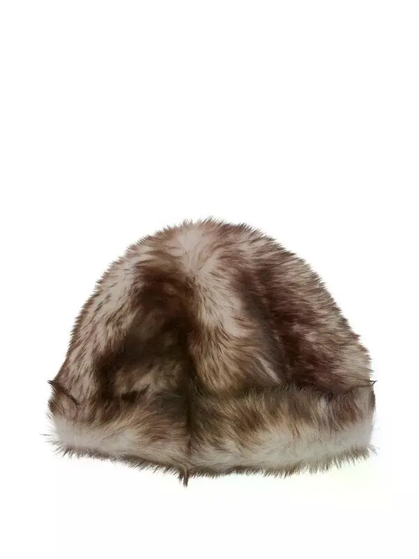 Nour Hammour Louve Shearling Hat - Brown