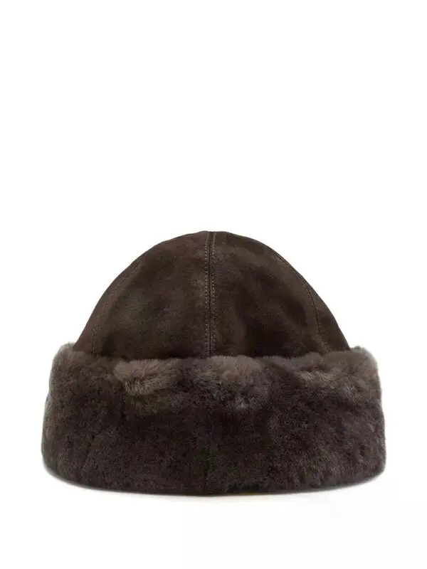 Nour Hammour Toki Shearling Hat - Brown