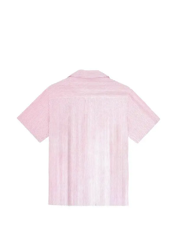 LES DEUX Lukas Striped Short-sleeved Shirt - Pink