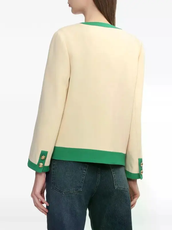 Valentino Garavani V-neck Embroidered Jacket