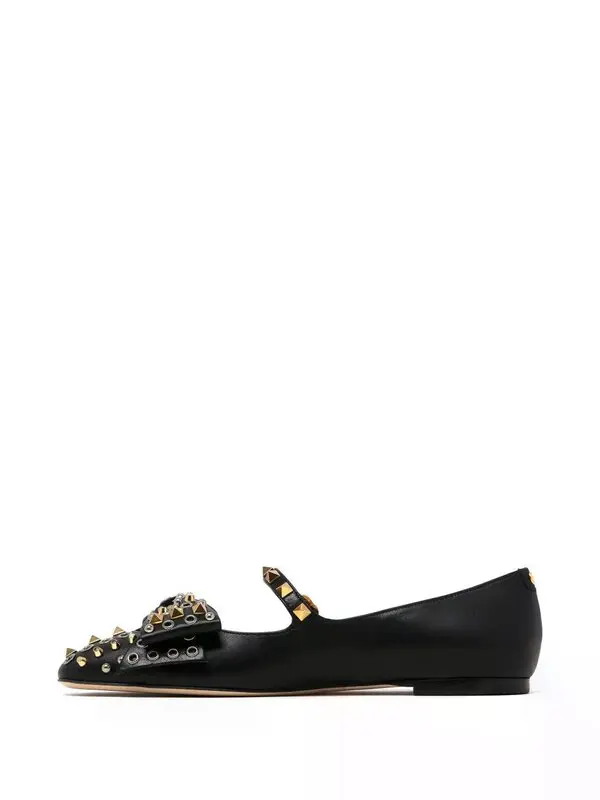 Valentino Garavani Studded Bow Ballet Flats