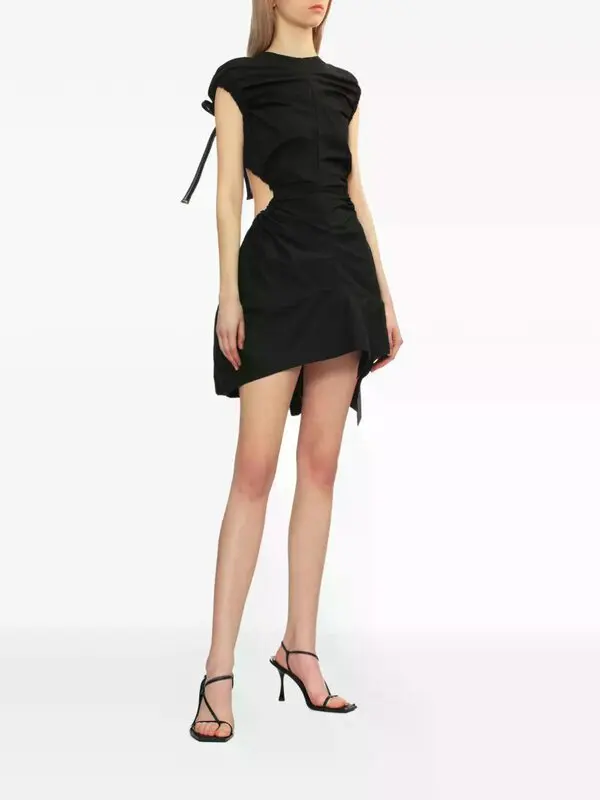 Toga Cut-out Drawstring Mini Dress
