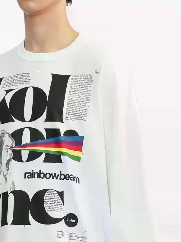 KOLOR BEACON Printed Long-sleeve T-shirt
