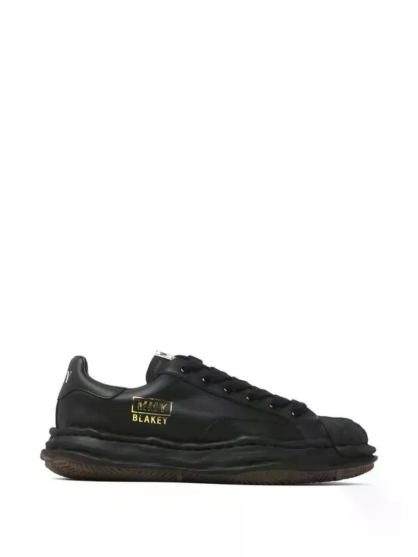 Mihara Yasuhiro Blakey Og Sole Leather Sneakers - Black