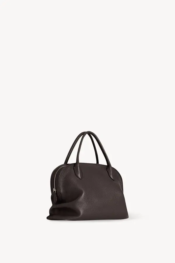 THE ROW Agnes 12 Top Handle Bag - Dark Brown