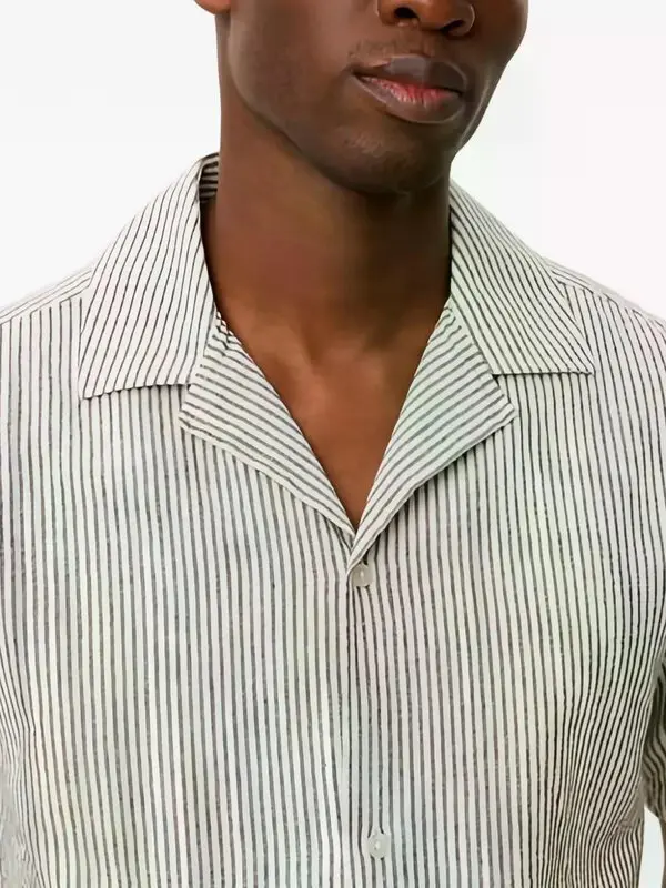 LES DEUX Lukas Striped Short-sleeved Shirt