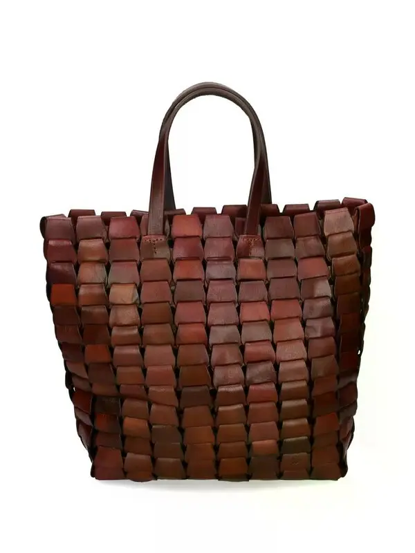 Dragon Diffusion Woven Leather Tote Bag