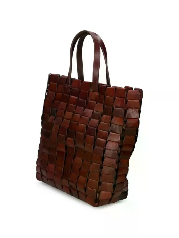Dragon Diffusion Woven Leather Tote Bag