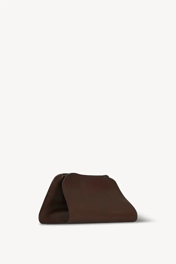 THE ROW Peggy Clutch - Deep Brown