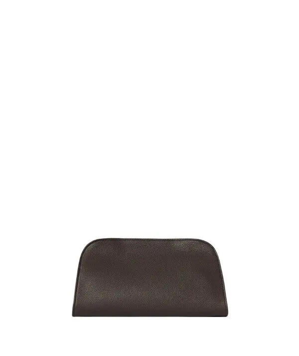 THE ROW Peggy Clutch - Walnut Shadow