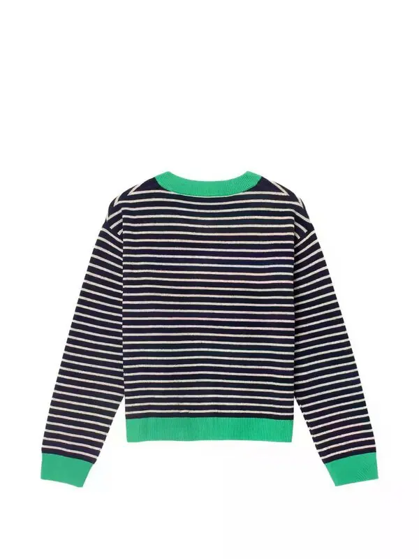 Xirena Lillian Striped Pocket Cardigan - Blue