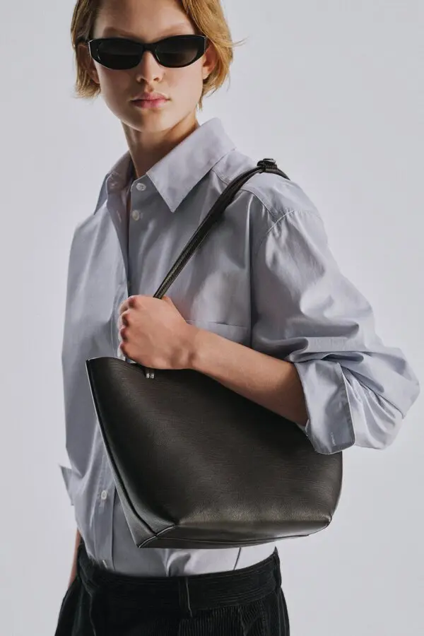 THE ROW Medium Park Tote Bag - Walnut Shadow