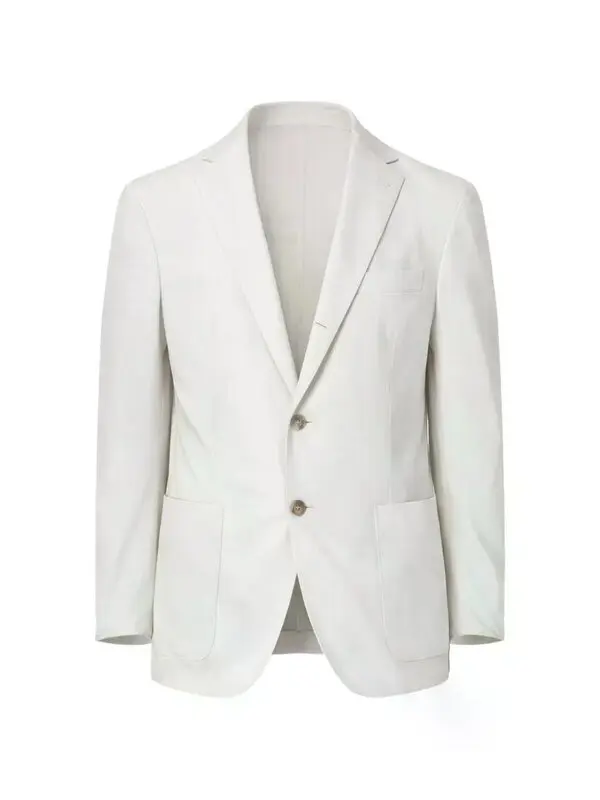 Eleventy Single-breasted Blazer - White