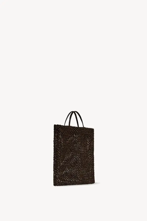 THE ROW Mini Barn Tote Bag - Dark Brown