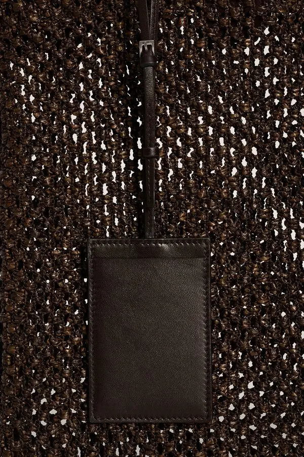 THE ROW Mini Barn Tote Bag - Dark Brown