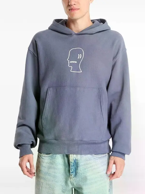 BRAIN DEAD Graphic Print Hoodie