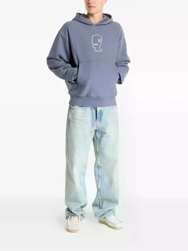BRAIN DEAD Graphic Print Hoodie
