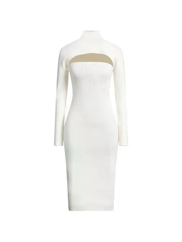 TOM FORD Cutout Ribbed Knit Midi Dress