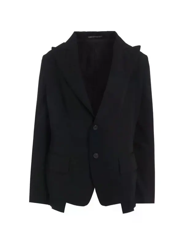 Yohji Yamamoto Single-breasted Wool Blazer