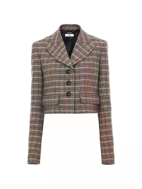 Chloé Checked Pocket Blazer