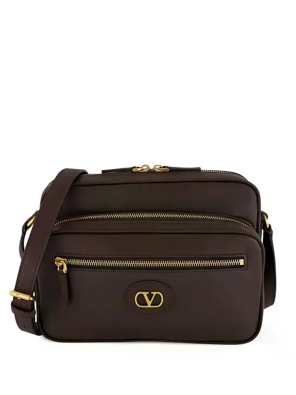 Valentino Garavani Camera Leather Shoulder Bag - Brown