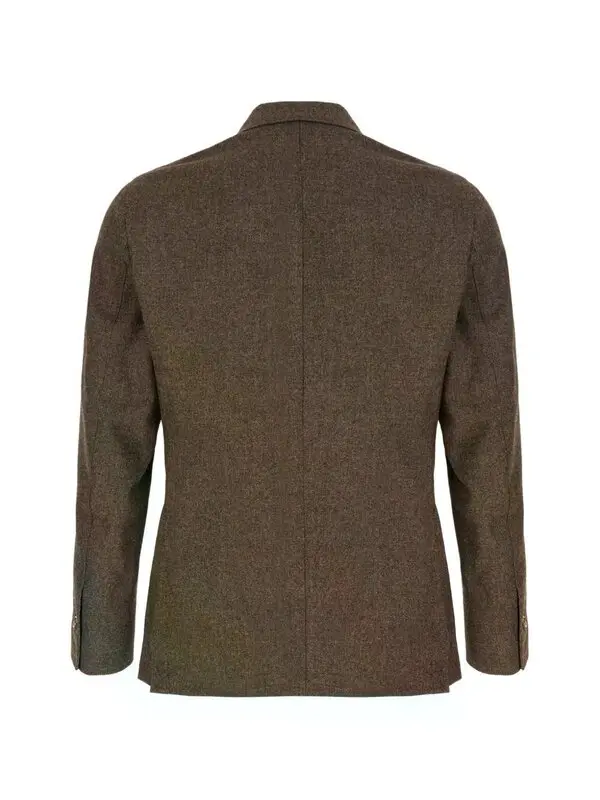 BARBA NAPOLI Melange Wool Blazer