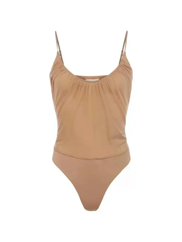 L'Agence Gelina Mesh Bodysuit - Neutrals
