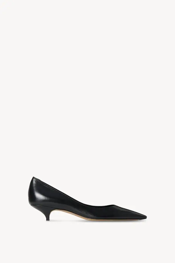 THE ROW Liisa Kitten Heel - Black