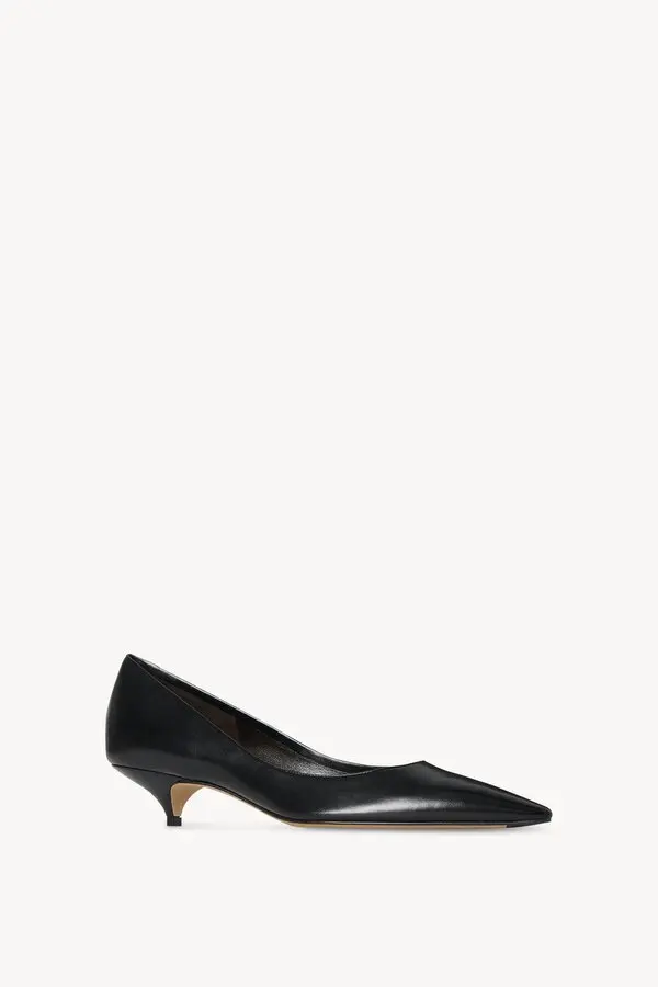 THE ROW Liisa Kitten Heel - Black