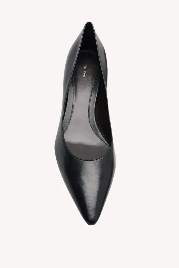 THE ROW Liisa Kitten Heel - Black