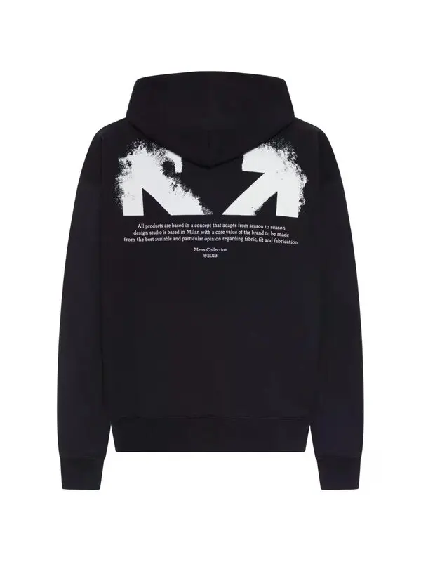 Off-White Drawstring Hooded Sweatshirt