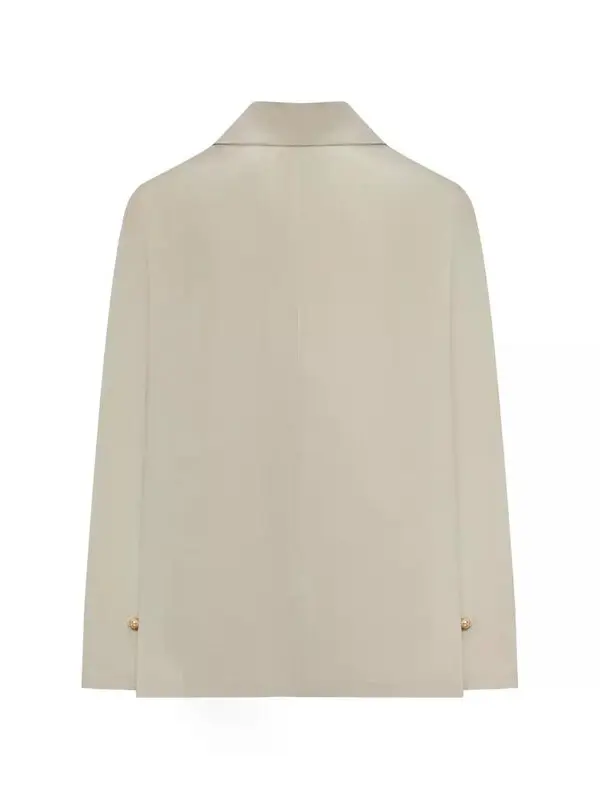 Max Mara Bowling Collar Long-sleeve Shirt