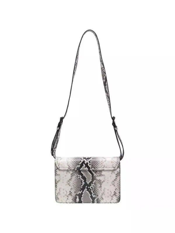 Moschino M-logo Python-print Shoulder Bag