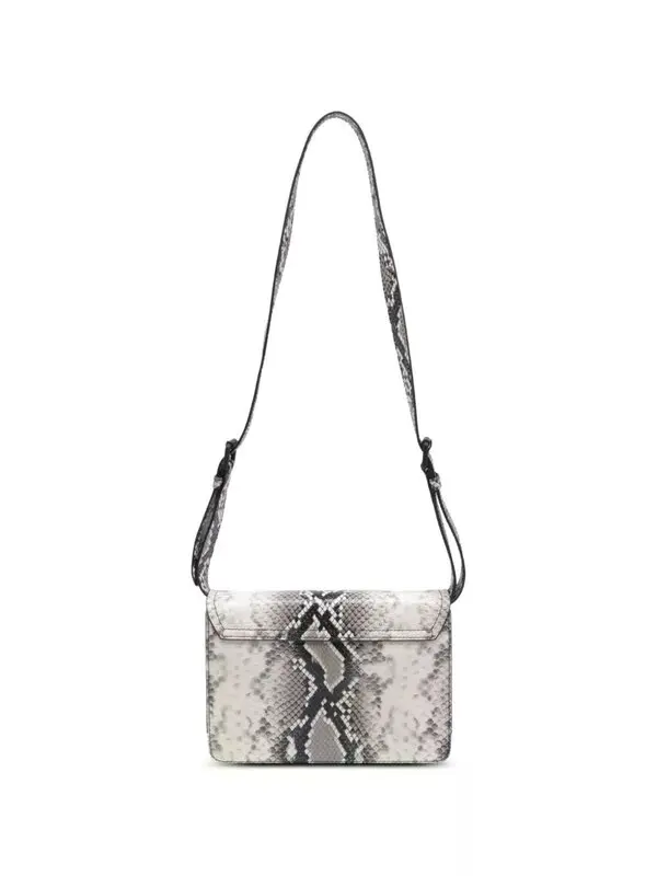 Moschino M-logo Python-print Shoulder Bag