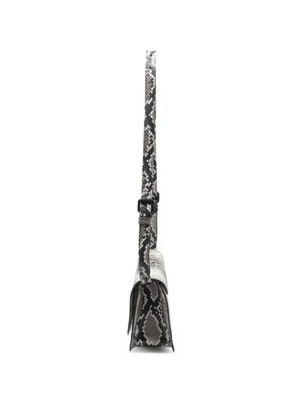 Moschino M-logo Python-print Shoulder Bag