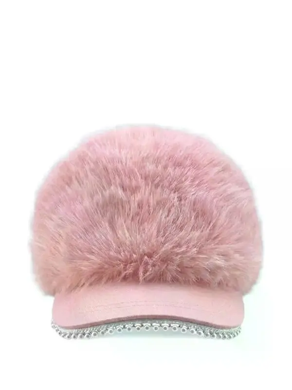 LOVETT Faux-fur Cap - Pink