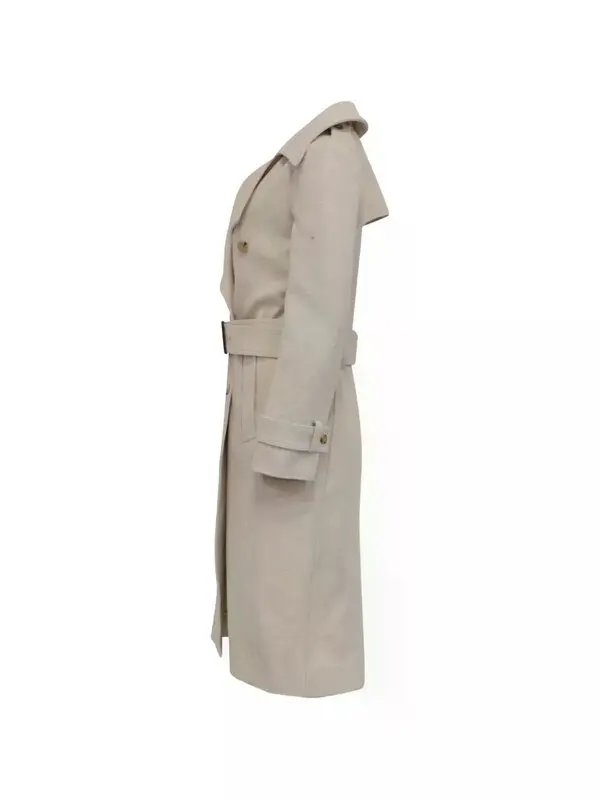 Victoria Beckham Double-breasted Belted Trench Coat