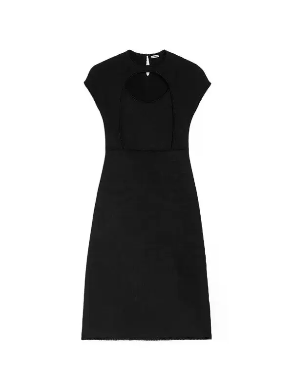 JIL SANDER Knit Cut-out Kimono Dress