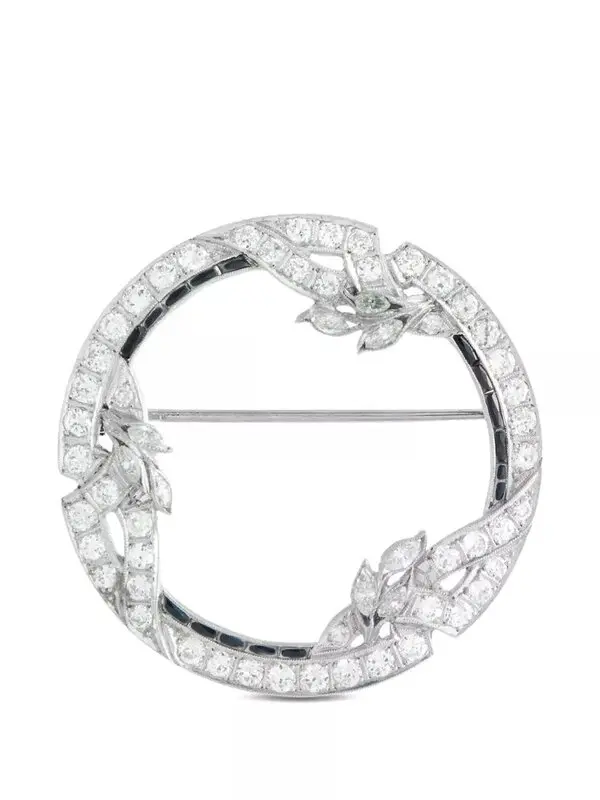 LB EXCLUSIVE Diamond And Sapphire Brooch - Silver