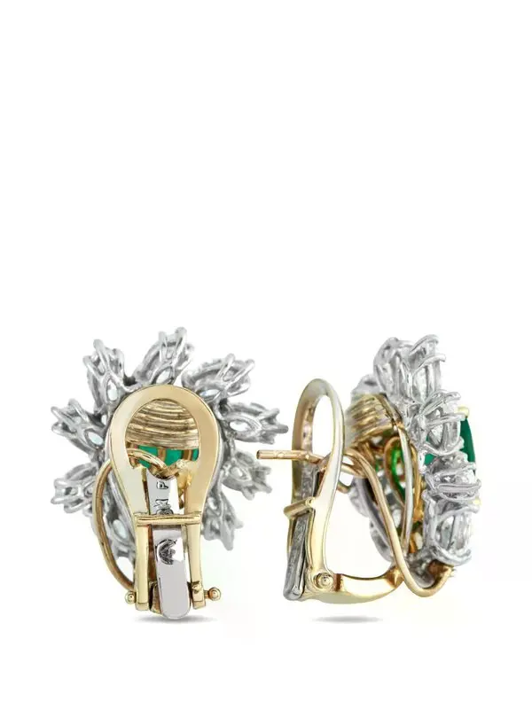 LB EXCLUSIVE Diamond And Emerald Earrings