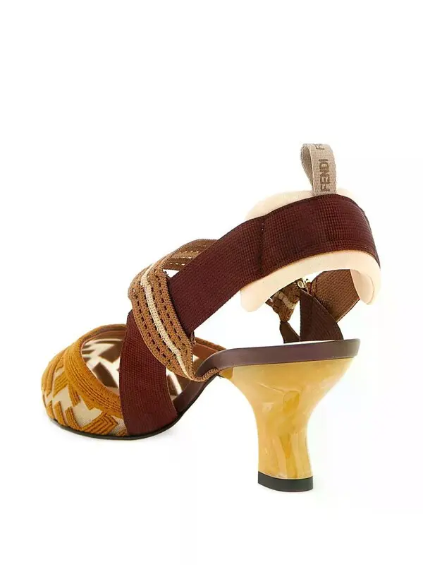 Fendi Mesh Pumps - Brown