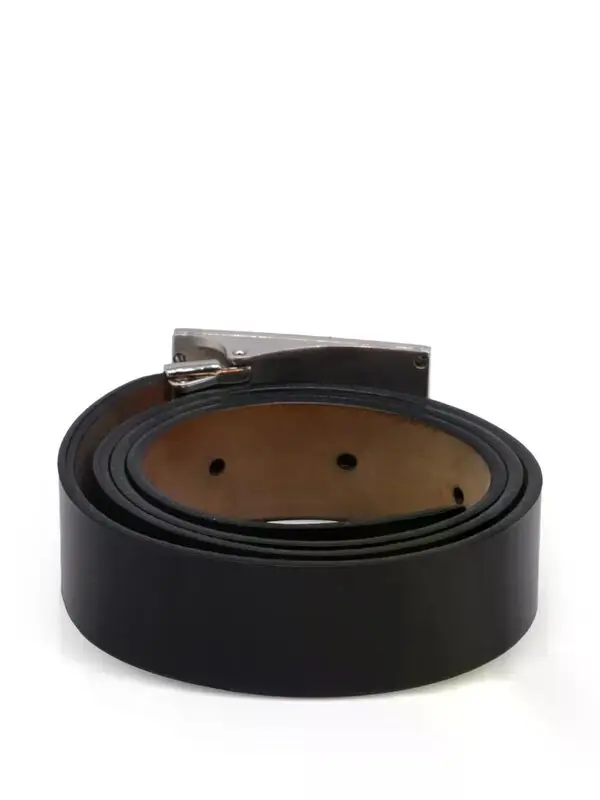 Montblanc Logo Buckle Leather Belt