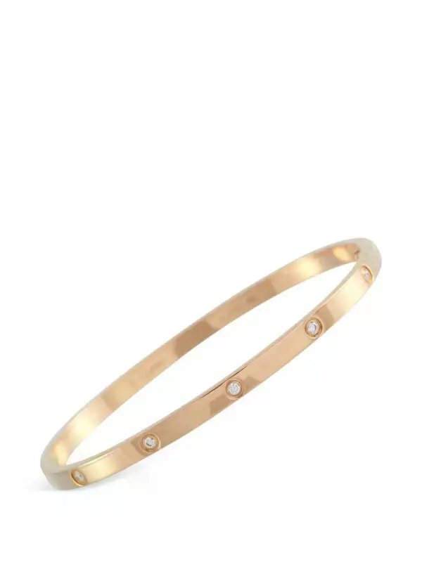 CARTIER 18kt Rose Gold Love Bracelet With Diamonds - Pink