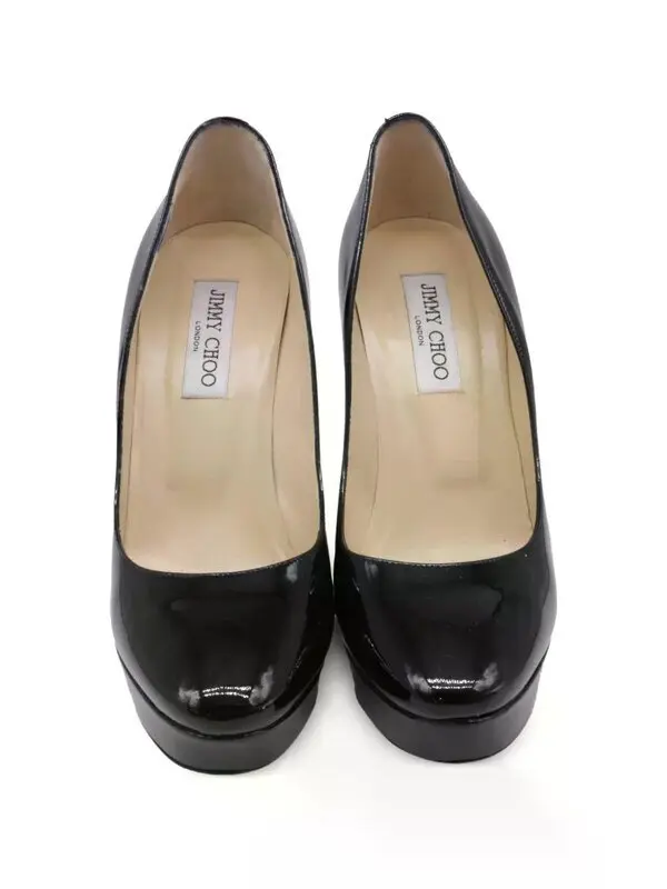 JIMMY CHOO Patent Leather Platform Pumps